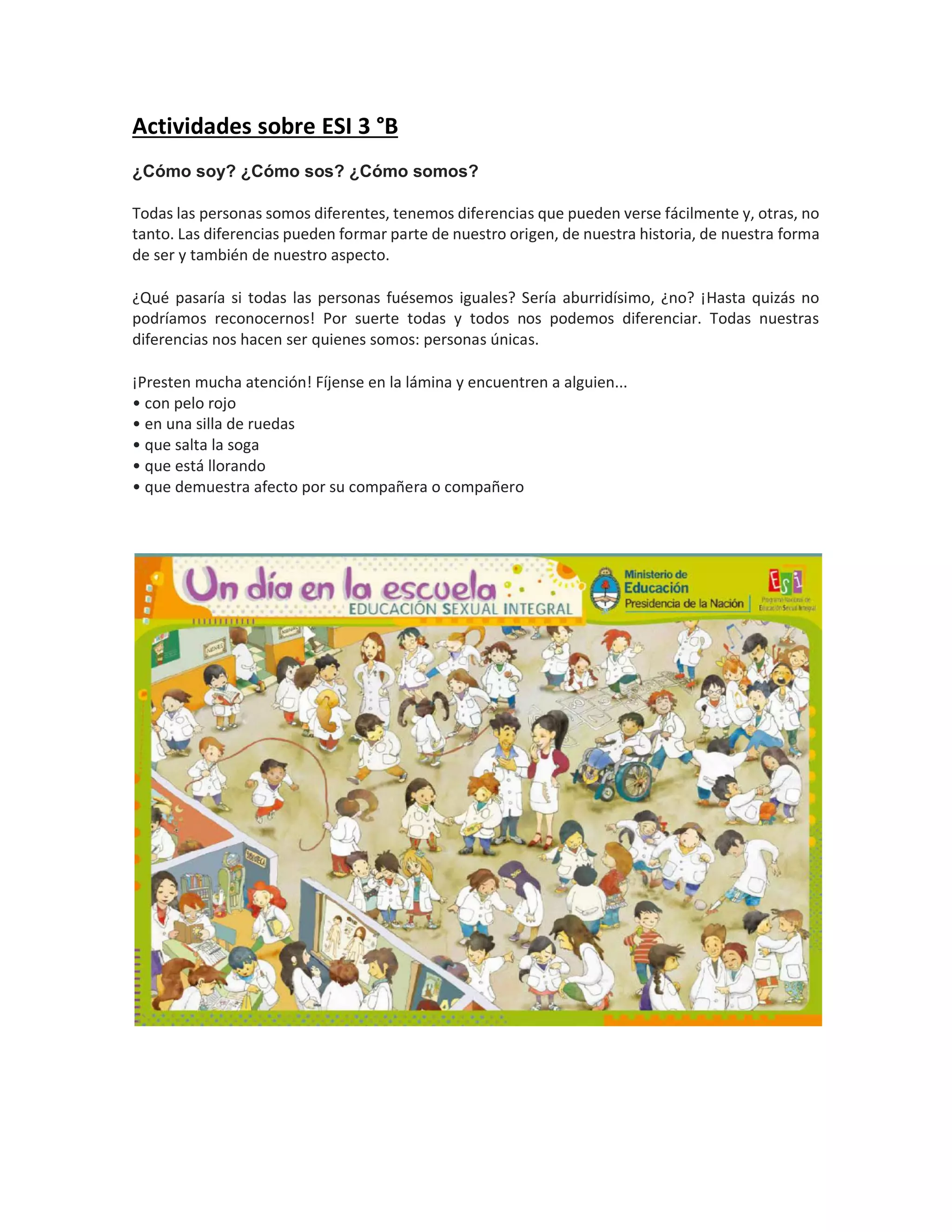 Actividades sobre esi | PDF