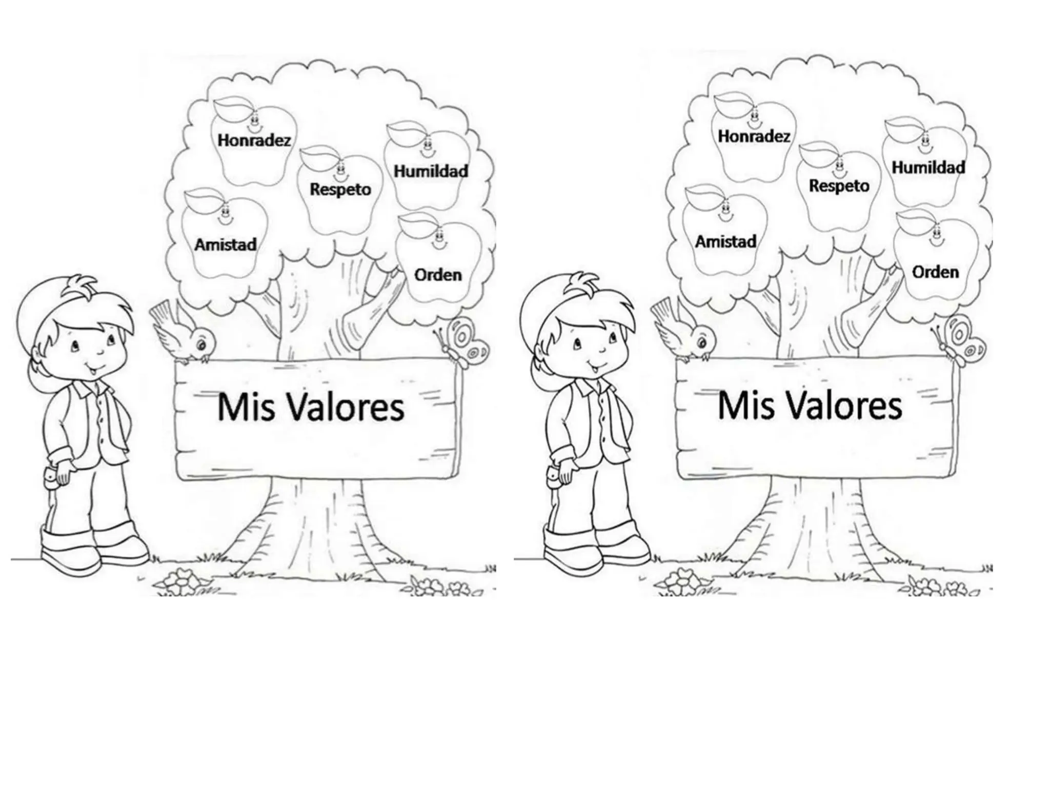 Hoja De Trabajo De Valores En Formato Pdf Hojas De Trabajo De