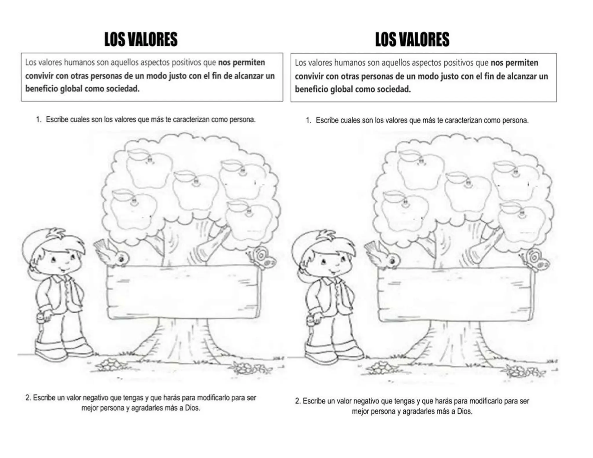 ACTIVIDADES PARA TRABAJAR LOS VALORES EN PRIMARIA | DOCX