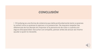 Actividad final. El bullying y la convivencia escolar | PDF