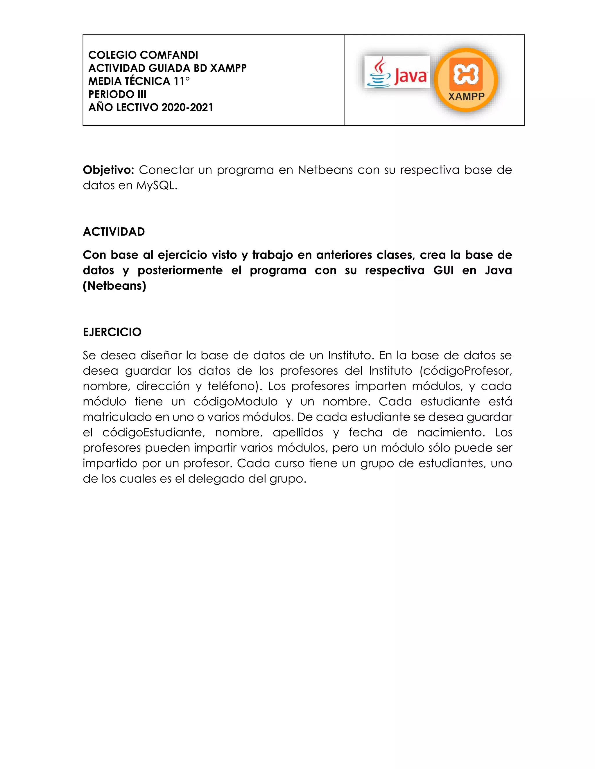 ACTIVIDAD GUIADA CONEXION JAVA VS XAMPP.pdf