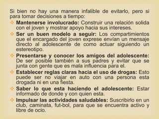 Actividad integradora iii el uso de las drogas en la adolescencia | PPTX