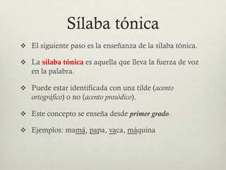 El uso de la tilde en español | PDF