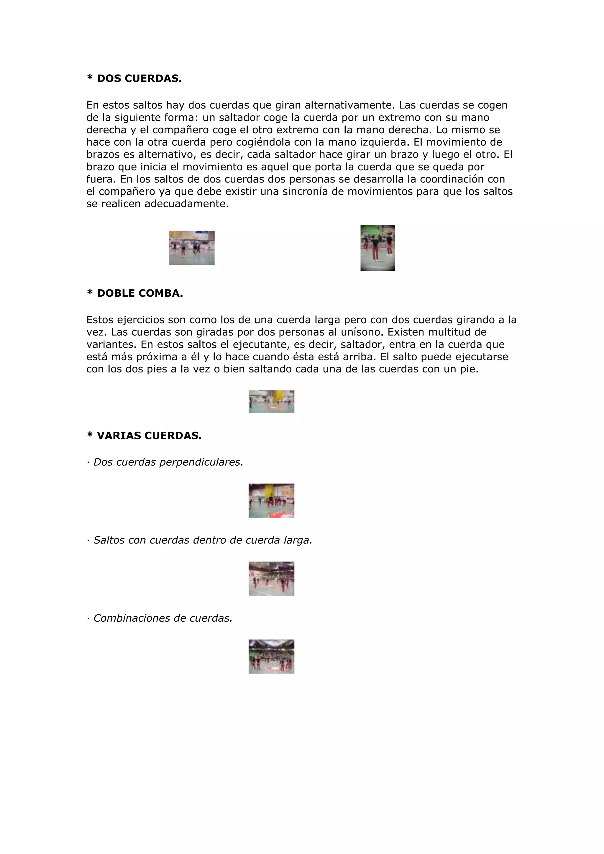 Actividad para 1 y 2 combas | PDF
