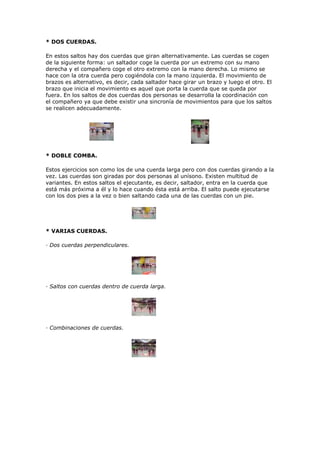 Actividad para 1 y 2 combas | DOC