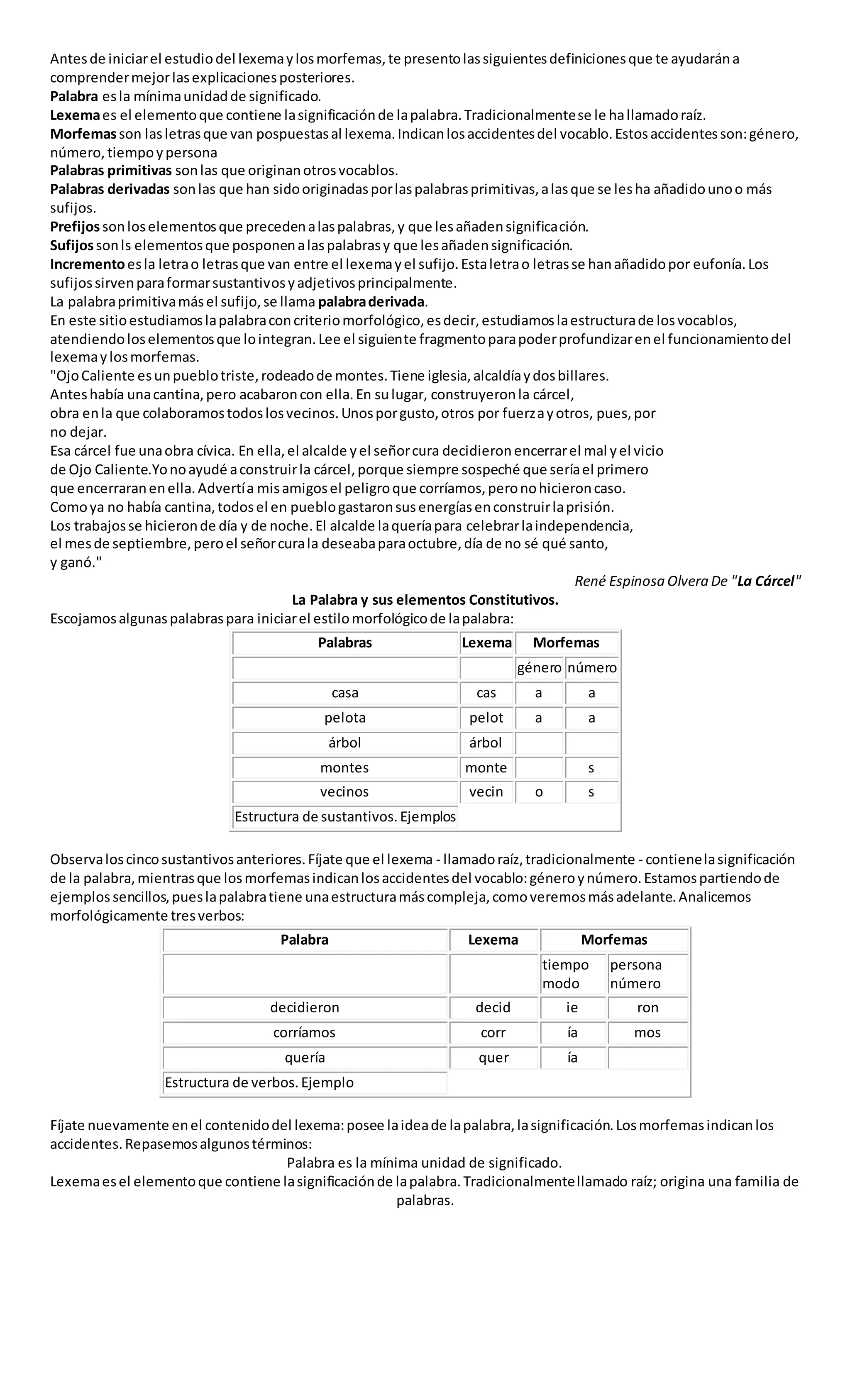 Actividad sexto lexema | PDF