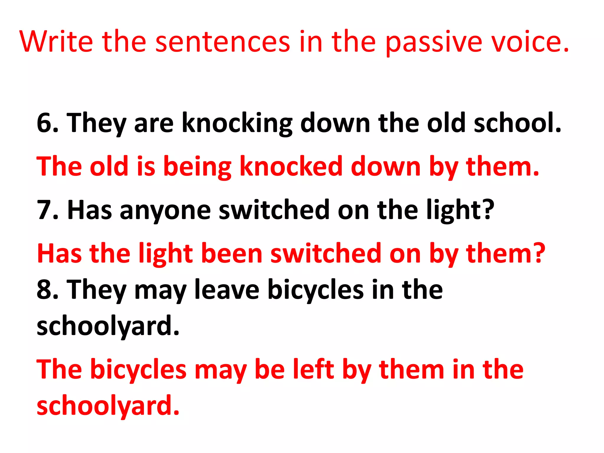 Active passive activities | PPT