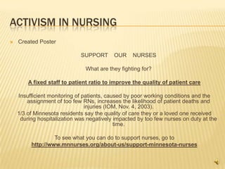 Activism for nursing | PPTX