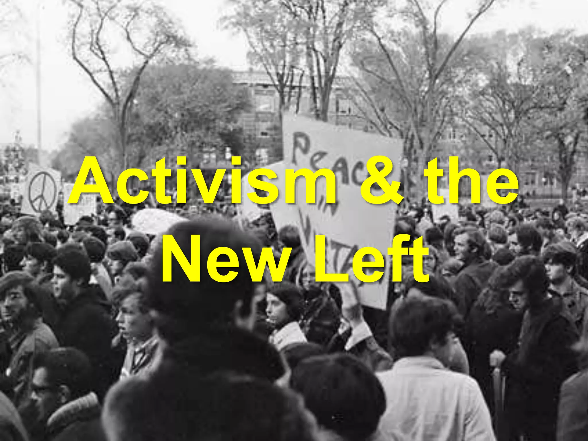 Activism & the new left | PPTX