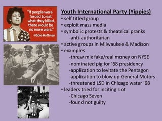 Activism & the new left | PPTX