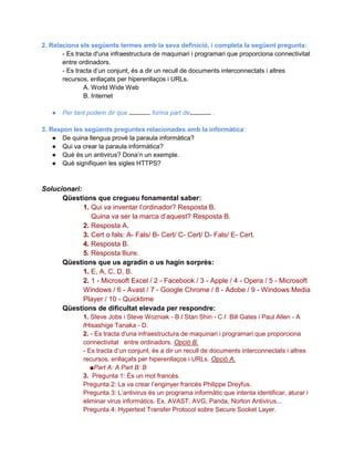 La història de la informàtica | DOCX