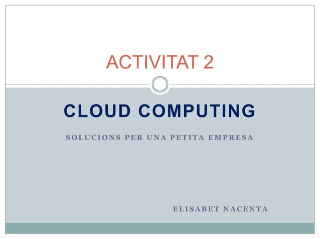 Activitat2 guarderia | PPTX