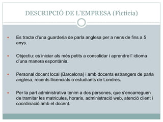 Activitat2 guarderia | PPTX