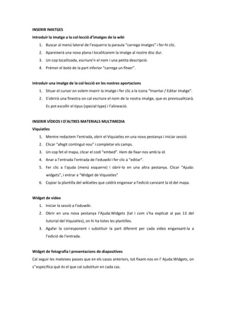 Tutorial Eduwiki | PDF