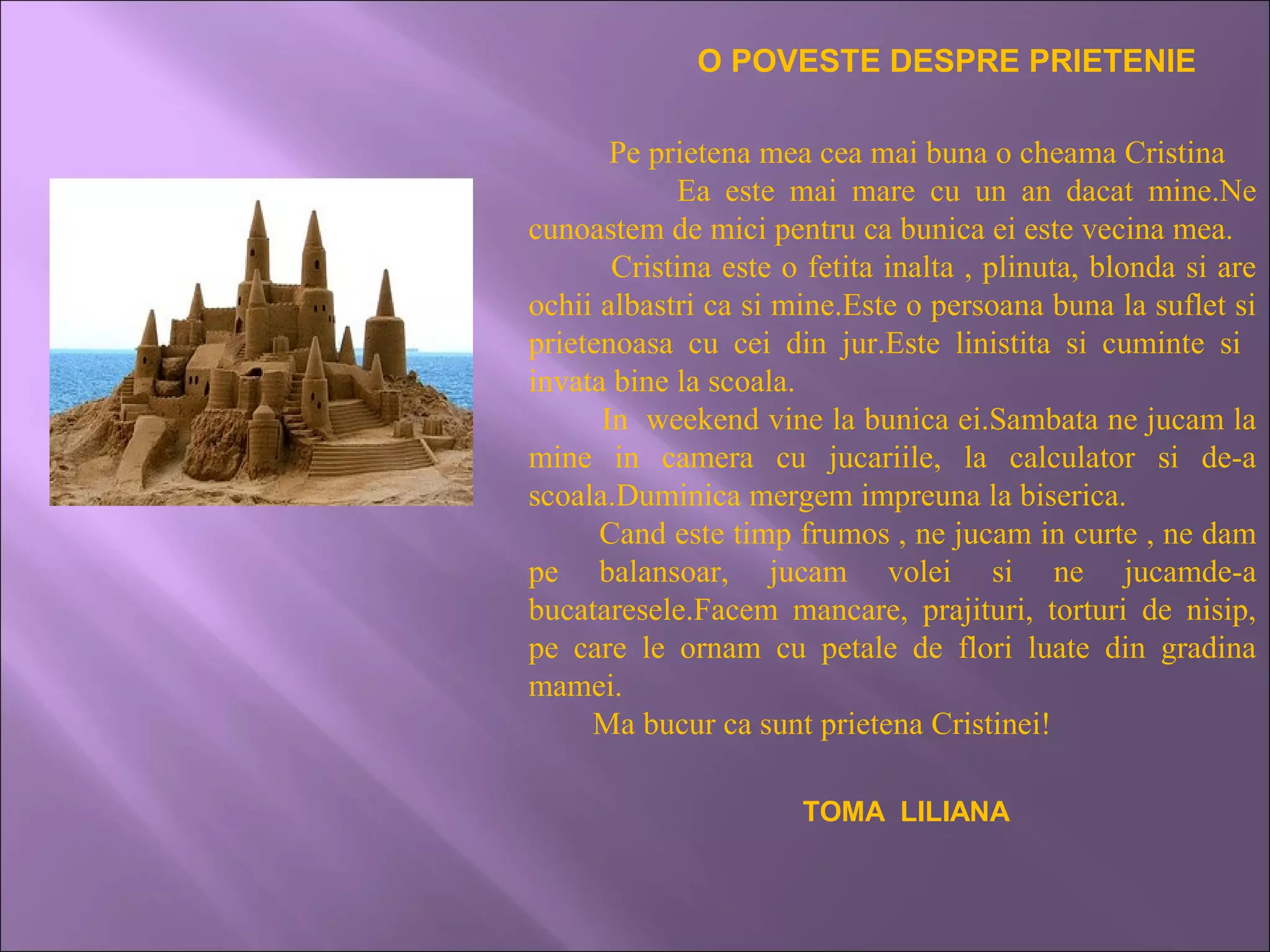 PRIETENIA-UN DAR SFANT | PPT