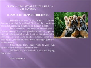 PRIETENIA-UN DAR SFANT | PPT