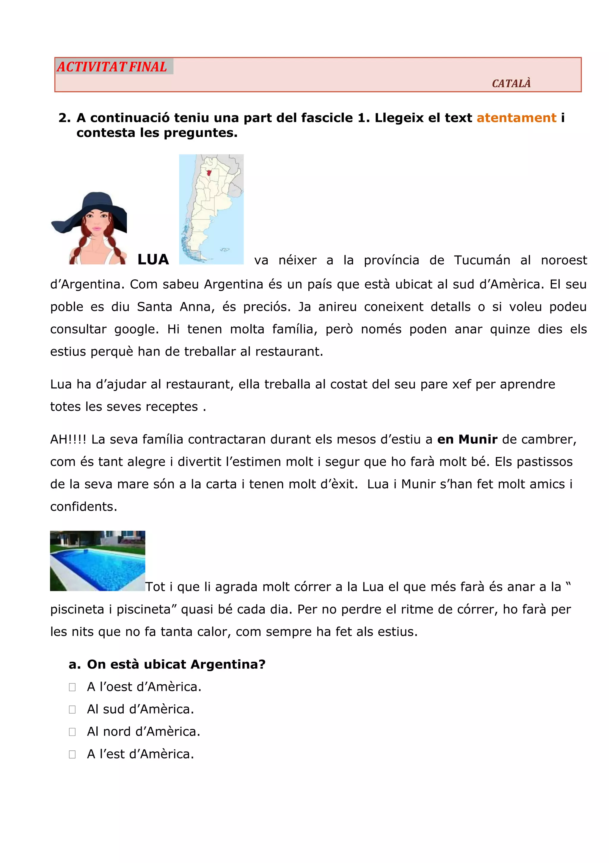 Activitat final d'avaluació català | PDF