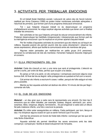 Activitatsemocions | PDF