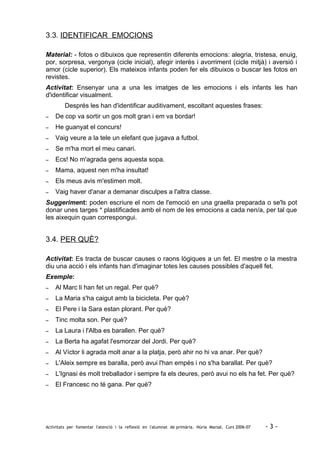 Activitatsemocions | PDF