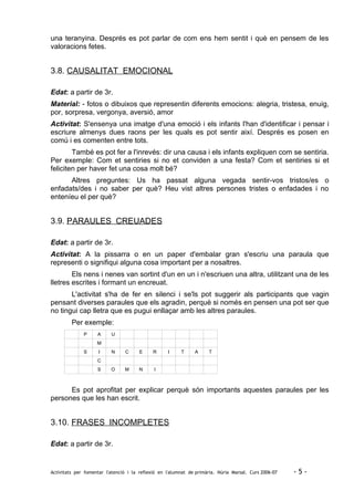 Activitatsemocions | PDF