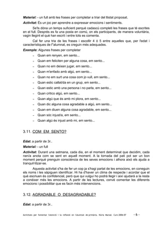 Activitatsemocions | PDF