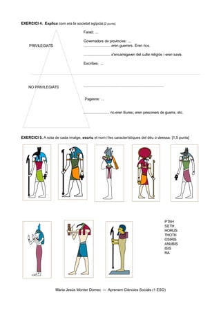 Activitats repas egipte | PDF