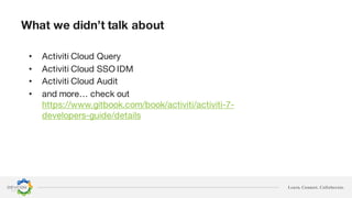 Activiti Cloud Deep Dive | PPT