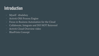 Activiti Cloud Overview & BluePrint: Trending Topic Campaigns | PPT