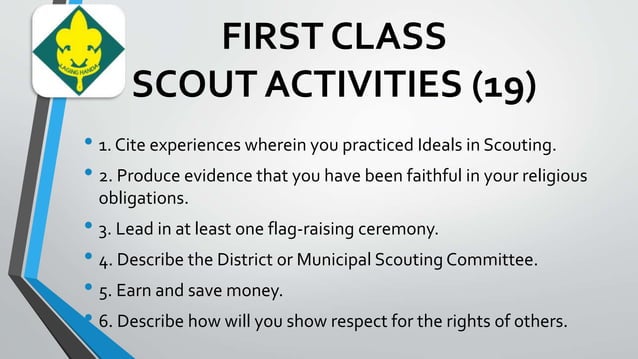 ACTIVITIES-IN-BOY-SCOUTING.pptx | Secondary Education | Education
