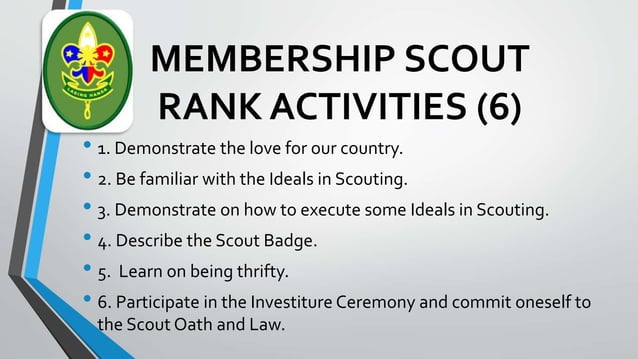 ACTIVITIES-IN-BOY-SCOUTING.pptx | Secondary Education | Education