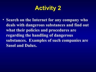 NCV 2 Business Practice Hands-On Support - Activities 2 | PPT