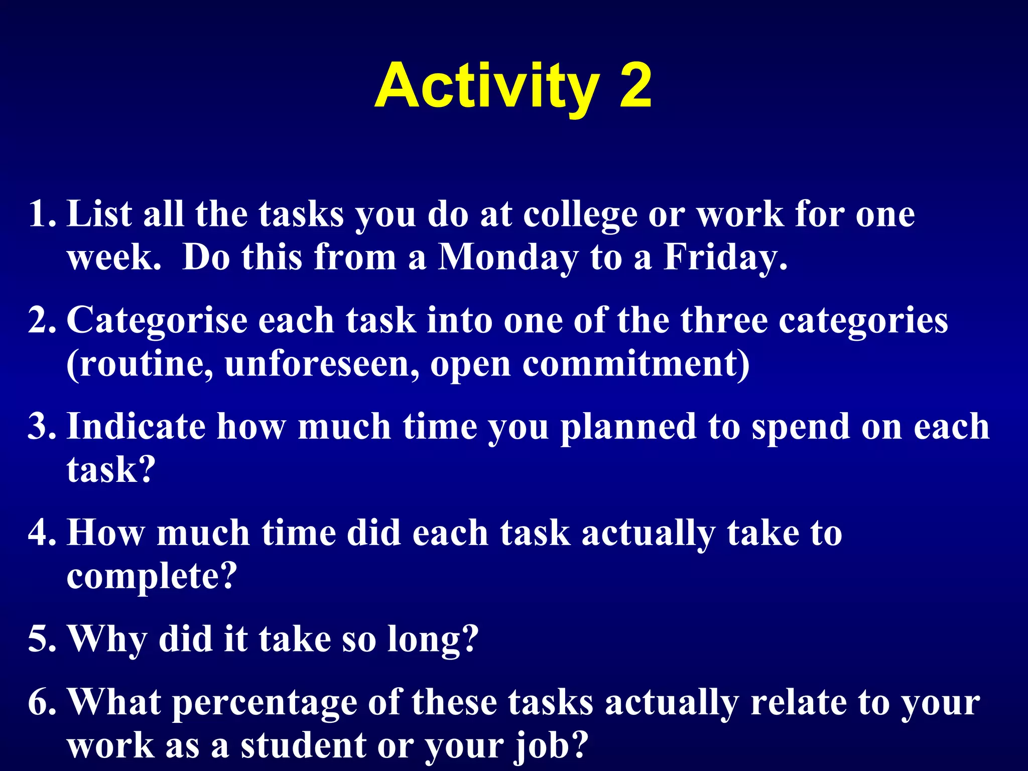 NCV 2 Business Practice Hands-On Support - Activities 5 | PPT