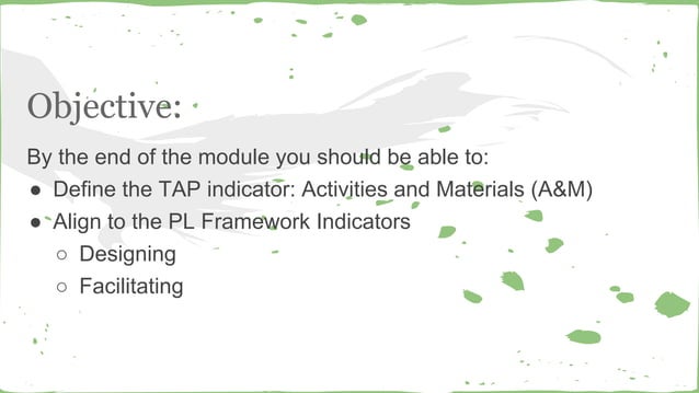 Activities and Materials Condensed | PPTX