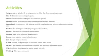 Activities and resources | PPTX | Technology & Computing