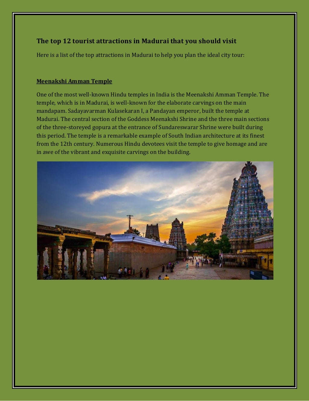 Activities and tourist destinations in Madurai.pdf