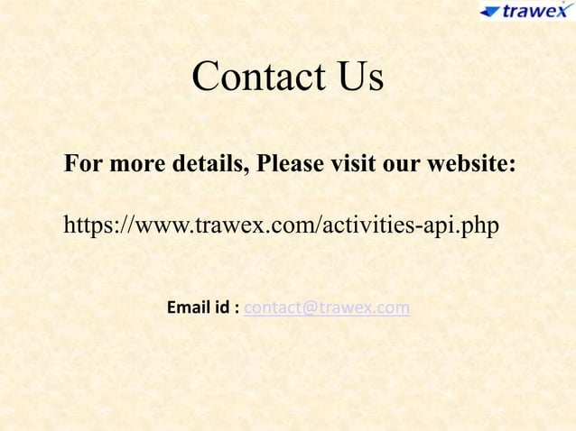 Activities API | PPT