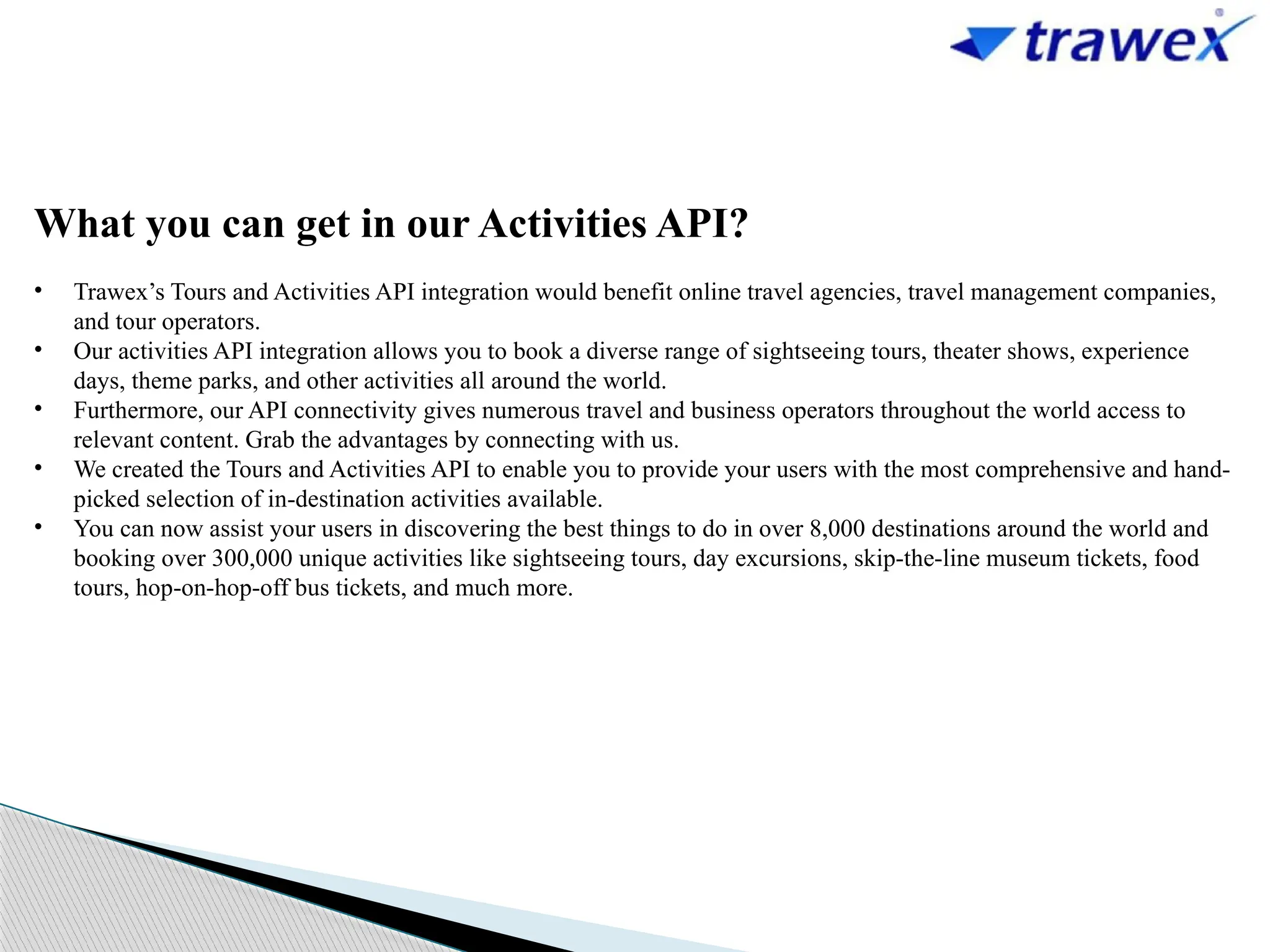 ACTIVITIES API TOUR AND ACTIVITIES API | PPTX