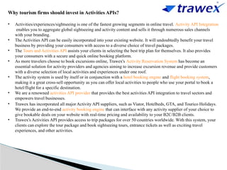 ACTIVITIES API TOUR AND ACTIVITIES API | PPTX