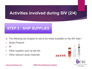 Activities conducted during Site Initiation Visit (SIV).pptx