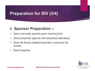 Activities conducted during Site Initiation Visit (SIV).pptx