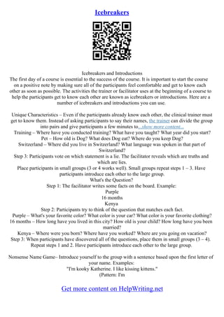 Activities Essay | PDF