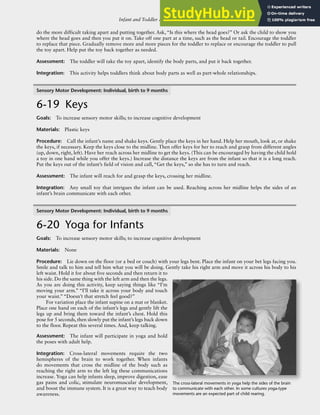 Activities For Infants And Toddlers | PDF