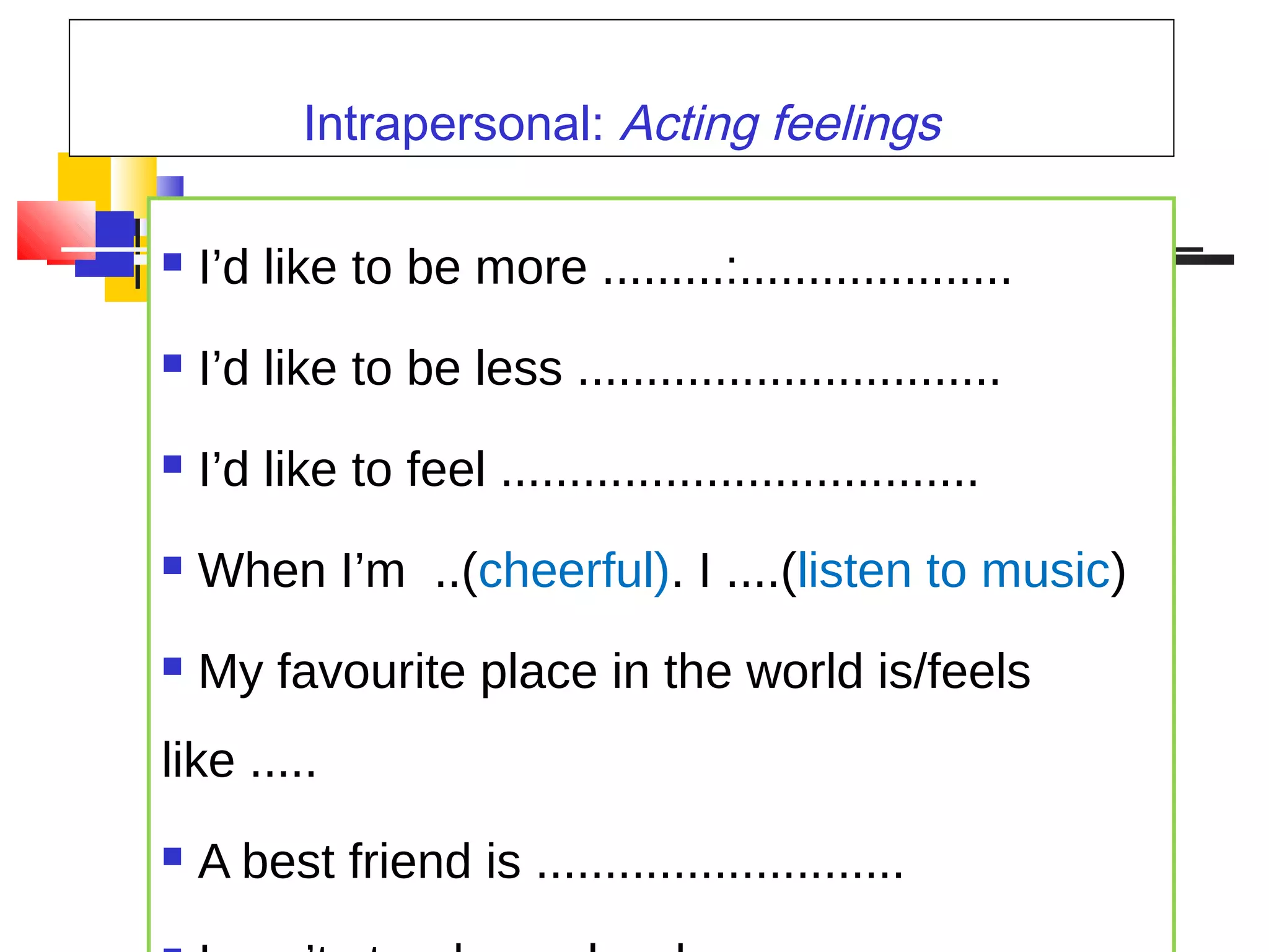Activities for the 8 kinds of smart | PPT | Science