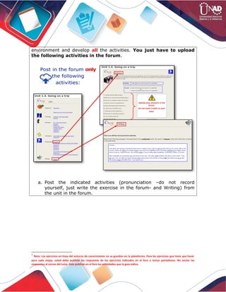 Activities guide and evaluation rubric task 3 - writing task forum ...