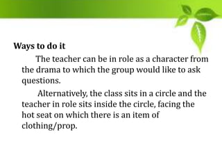 Activities in teaching drama | PPTX