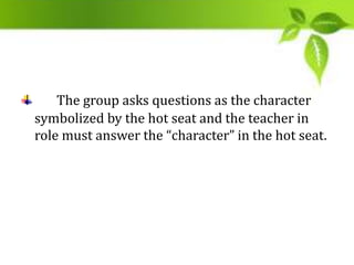 Activities in teaching drama | PPTX