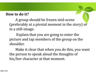 Activities in teaching drama | PPTX