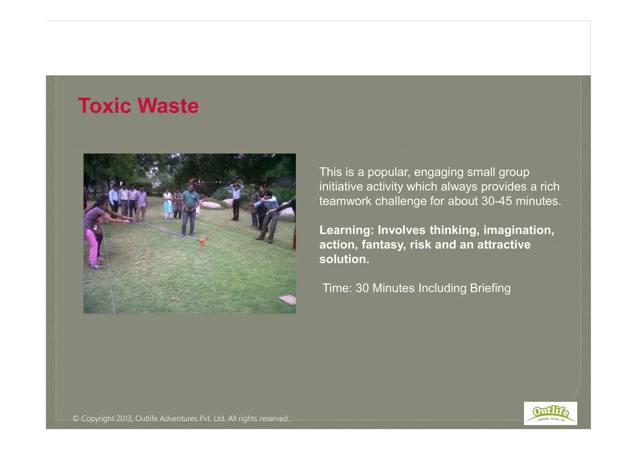 Experiential Learning Activities for Team Building and Outbound ...