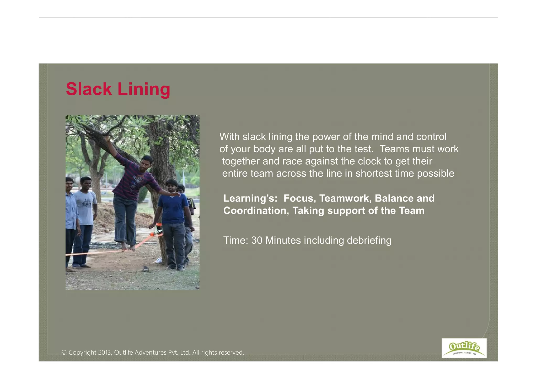 Experiential Learning Activities for Team Building and Outbound ...