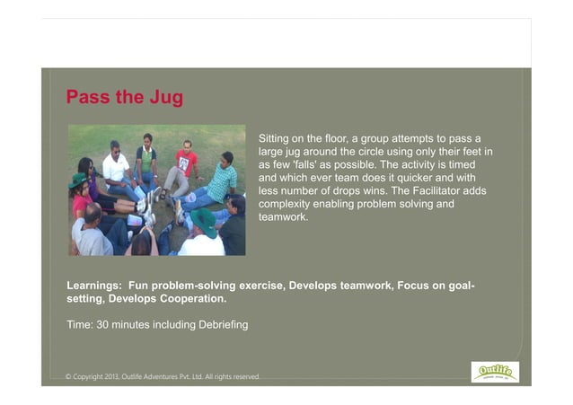 Experiential Learning Activities for Team Building and Outbound ...